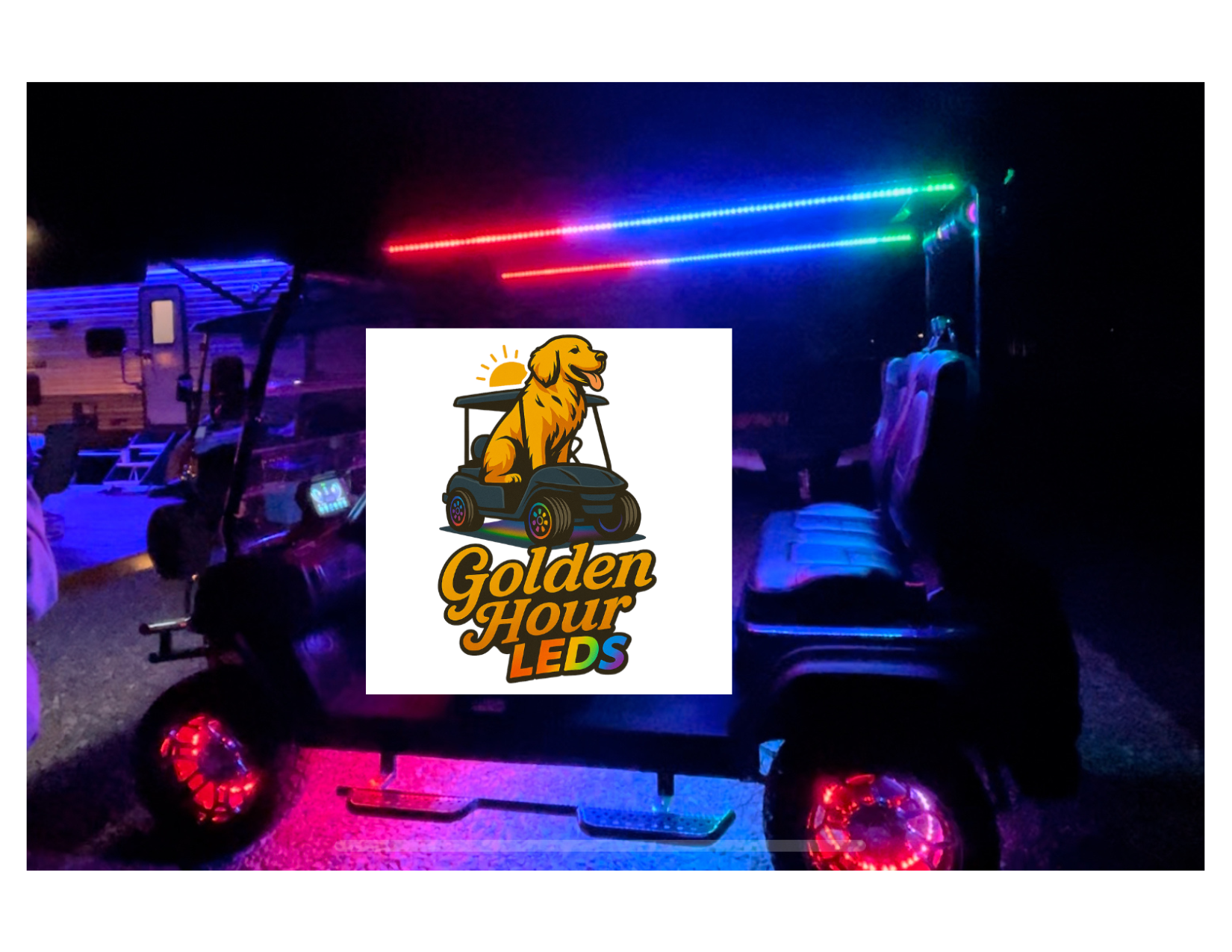 Golf Cart Wheel Lights Wholesale | Dealer Program | GoldenHourLEDs